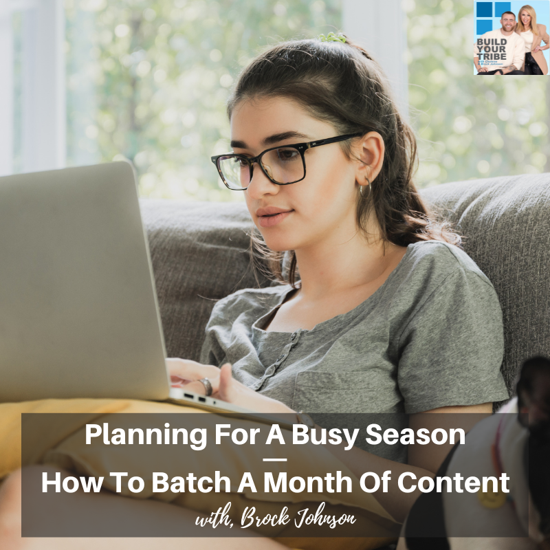 Planning For A Busy Season | How To Batch A Month Of Content - CHALENE ...